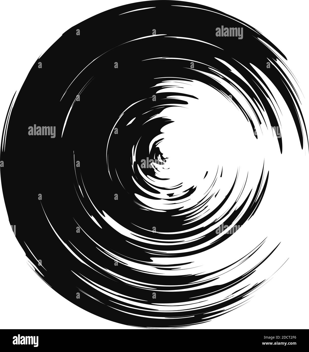 Grungy, textured circle, Grunge effect circular element. Smudge, smear ...