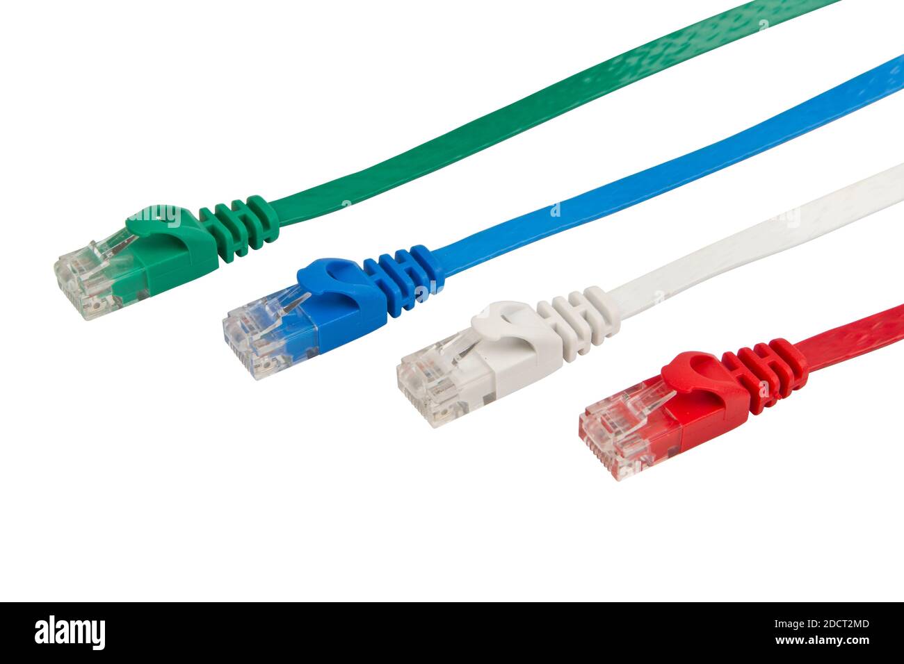 network cable on white background Stock Photo - Alamy