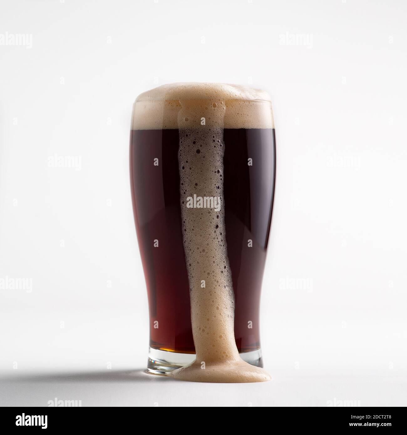 Delicious fresh ale and tasty drink for client in pub or offer of lager ...