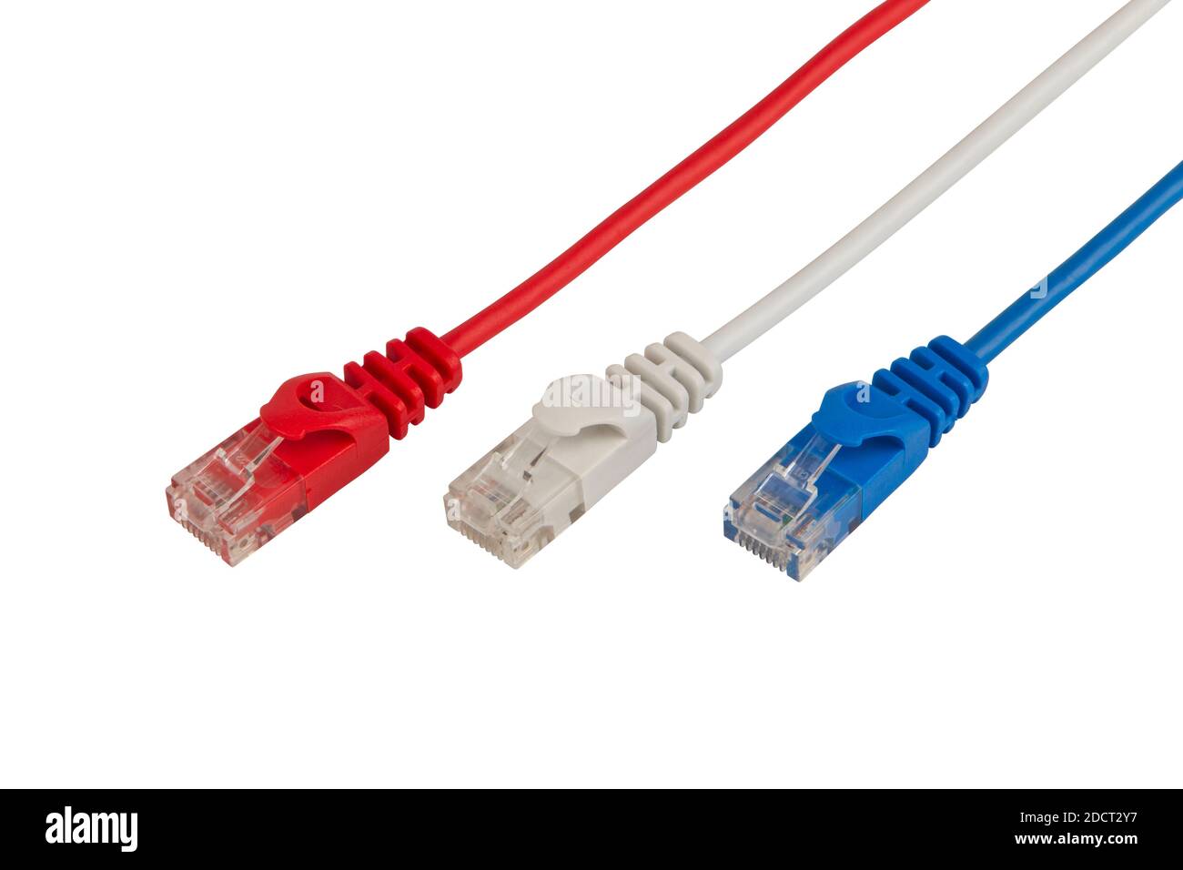 network cable on white background Stock Photo - Alamy