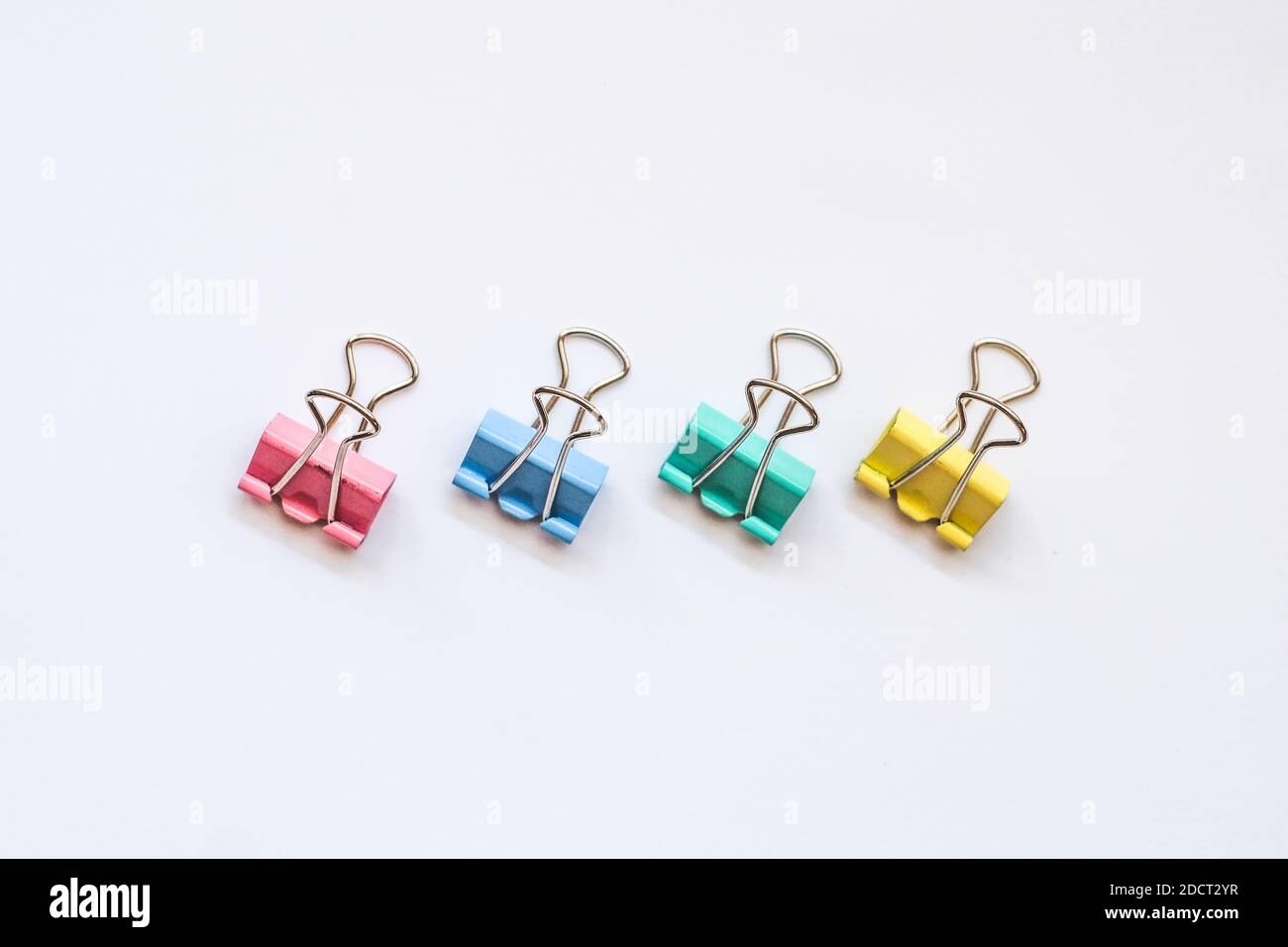 Colored iron paper clips. paper clips with many unique pastel color ...