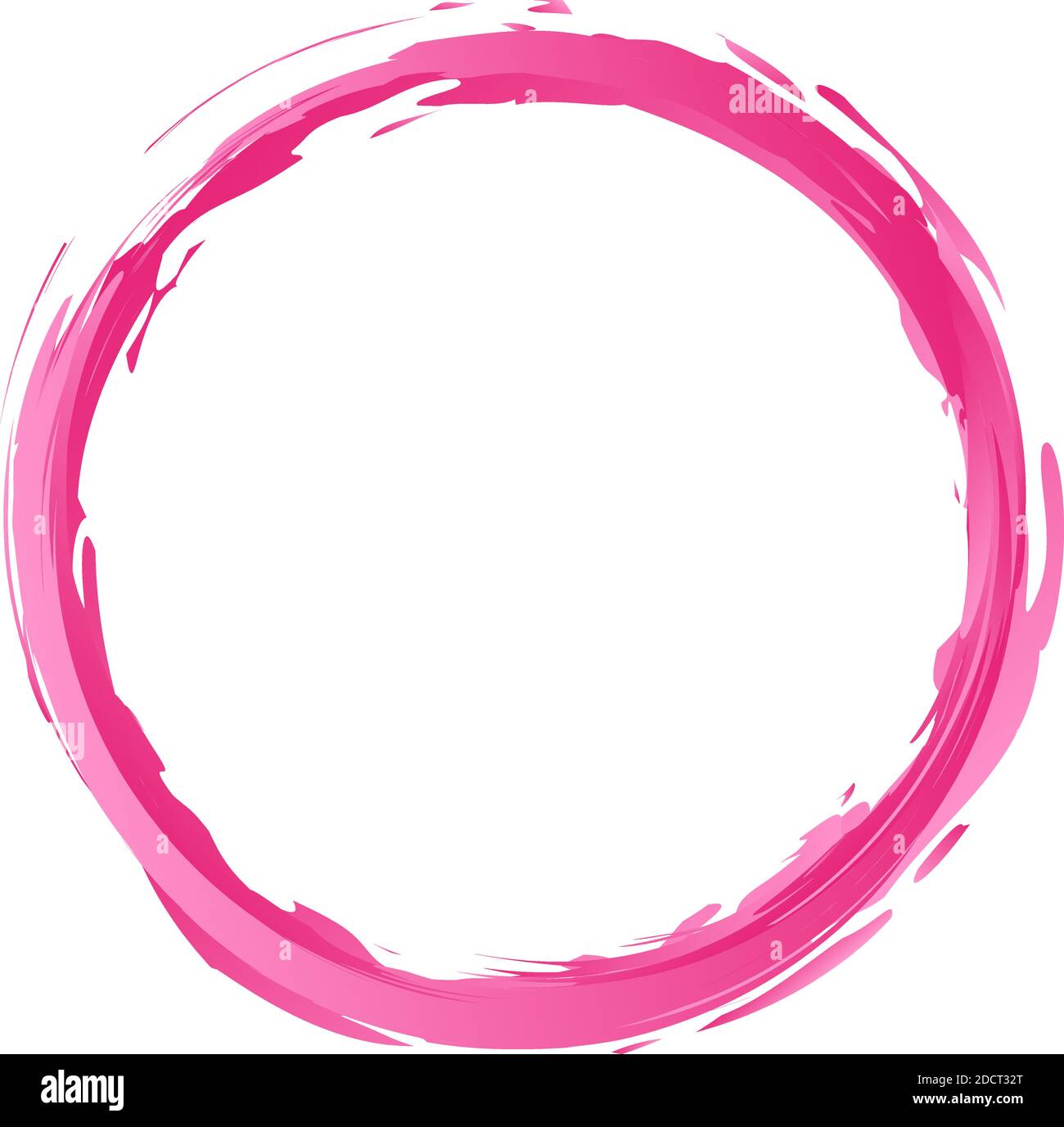 Pink grungy, grunge paintbrush, paint stroke circle, ring vector design ... Pink grungy, grunge paintbrush, paint stroke circle, ring vector design ...