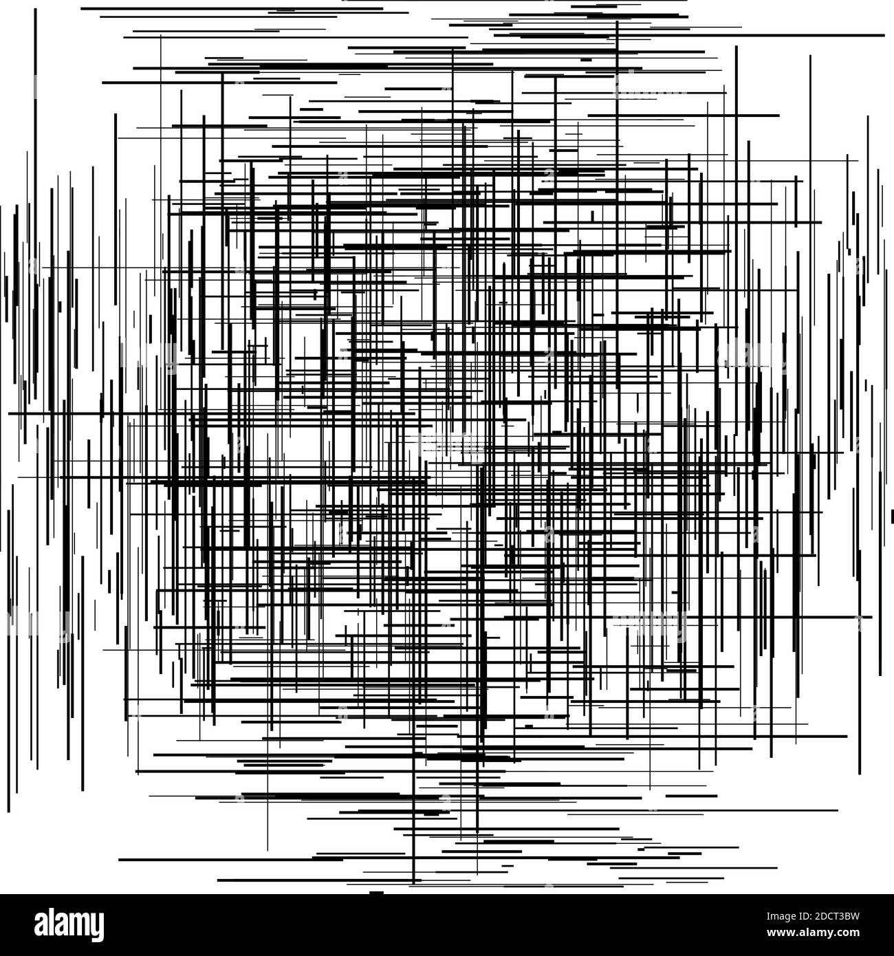 Irregular, random lines harsh texture. Abrasion, sketch, sketchy scribble lines – Stock ...