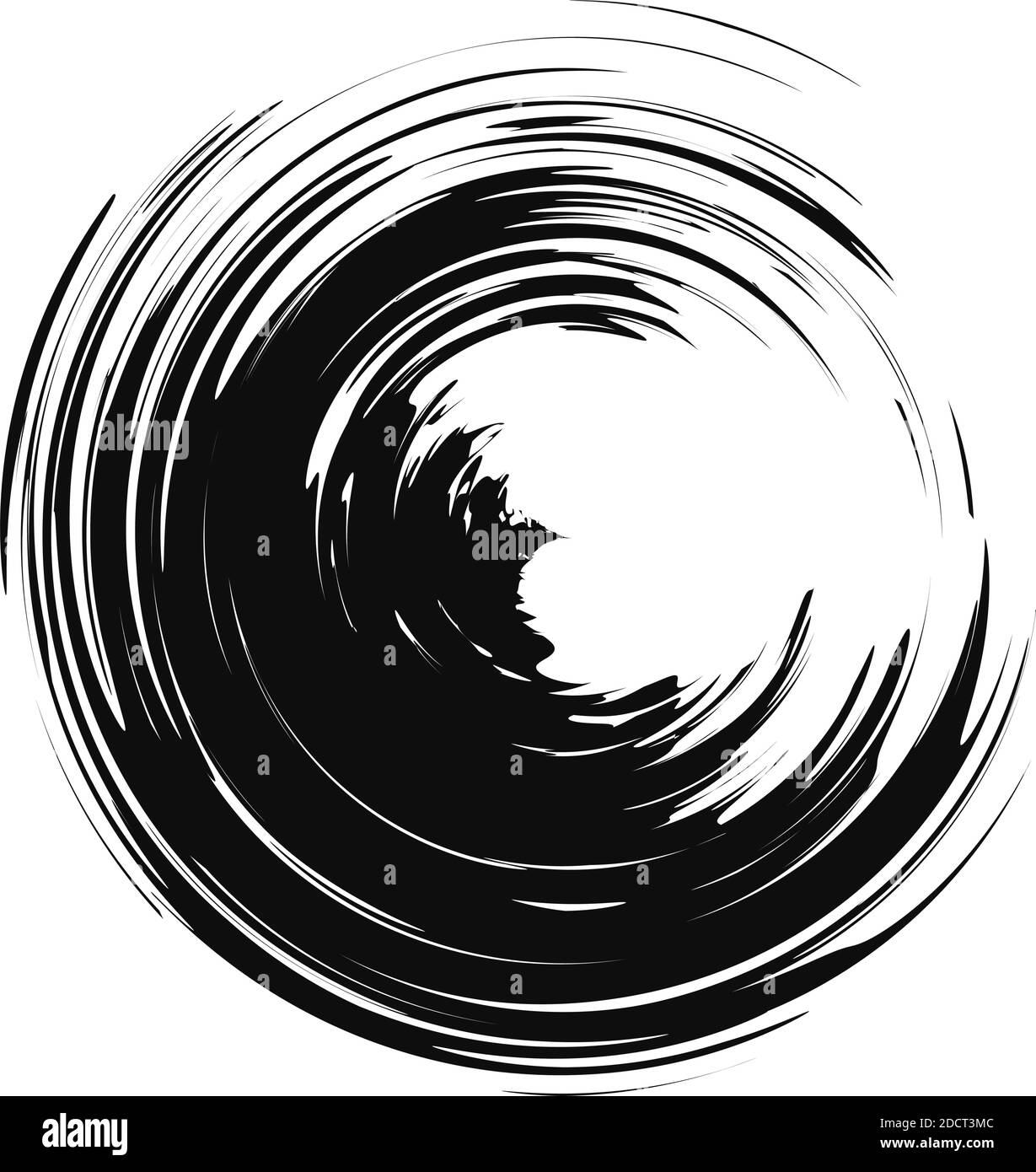 Grungy, textured circle, Grunge effect circular element. Smudge, smear ...