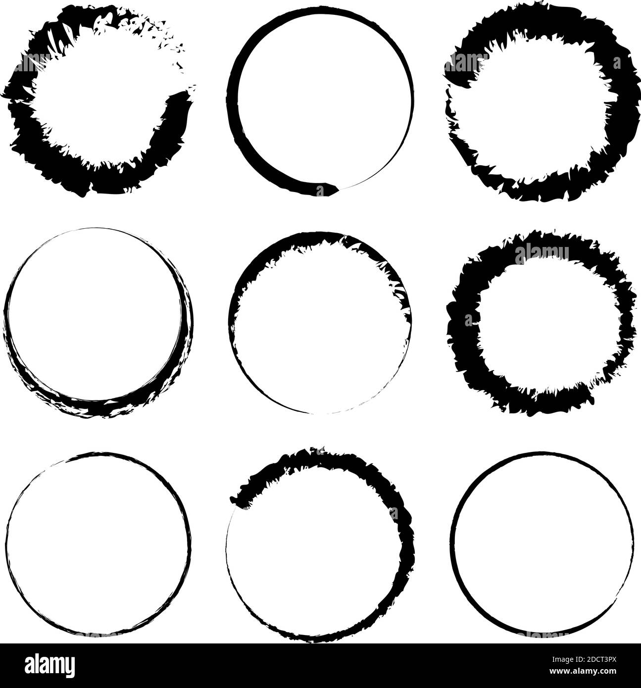 Grungy Circle Blob Blotch Vector Stock Vector Illustration Clip Art Graphics Stock Vector