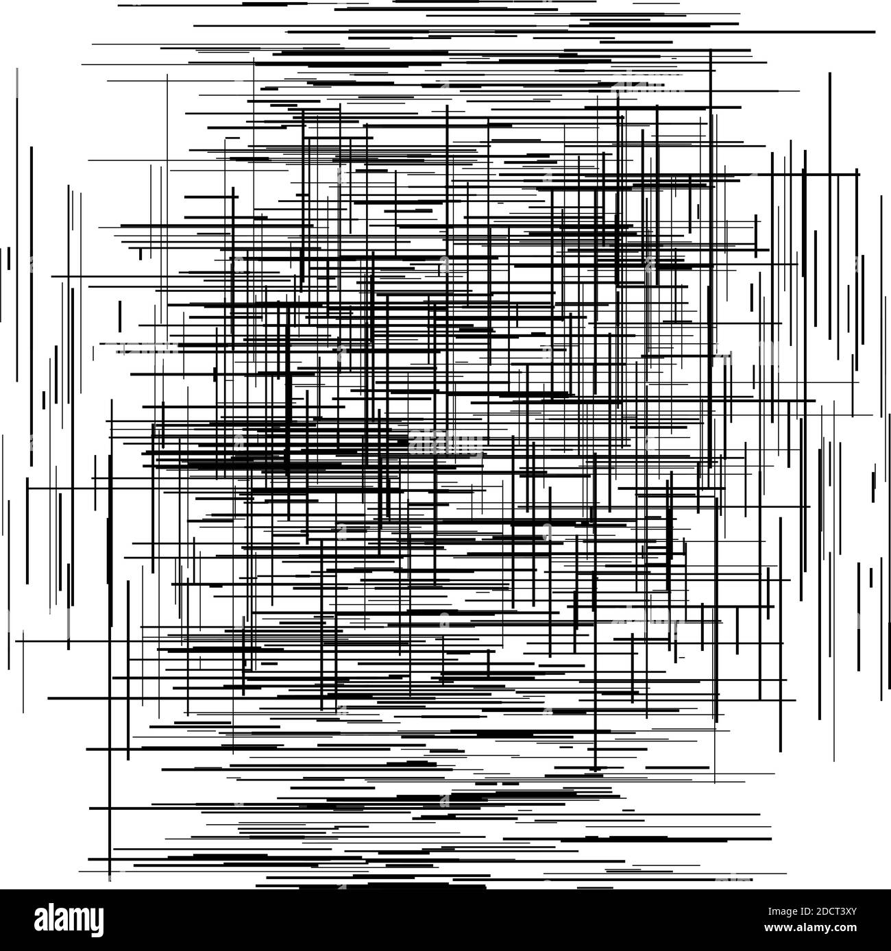 Irregular, random lines harsh texture. Abrasion, sketch, sketchy scribble lines – Stock ...