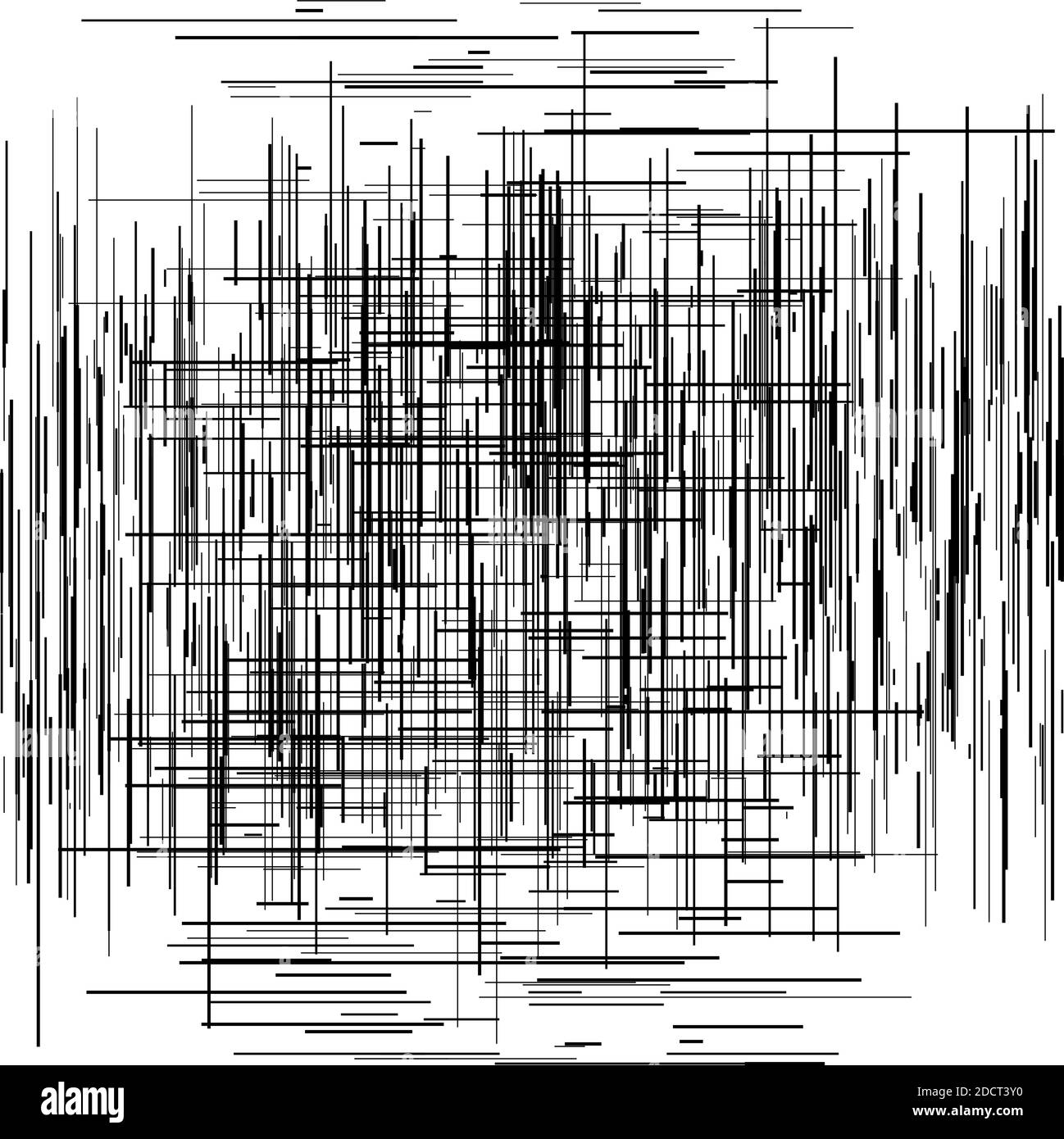 Irregular, random lines harsh texture. Abrasion, sketch, sketchy scribble lines – Stock ...