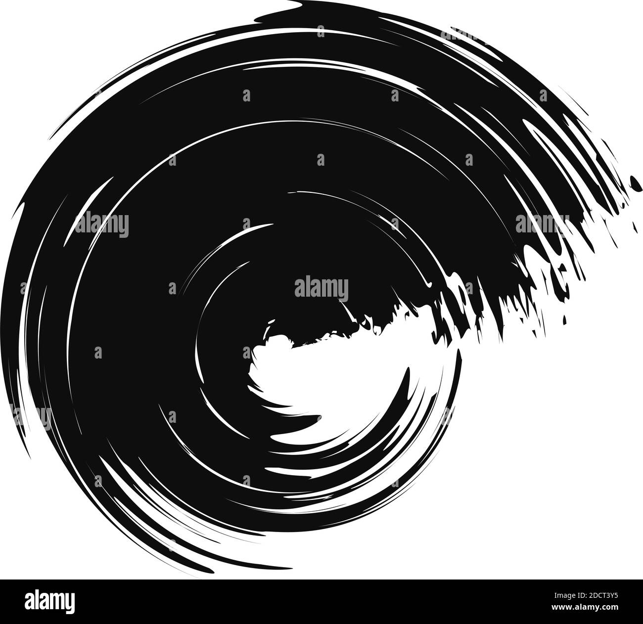 Grungy, textured circle, Grunge effect circular element. Smudge, smear ...