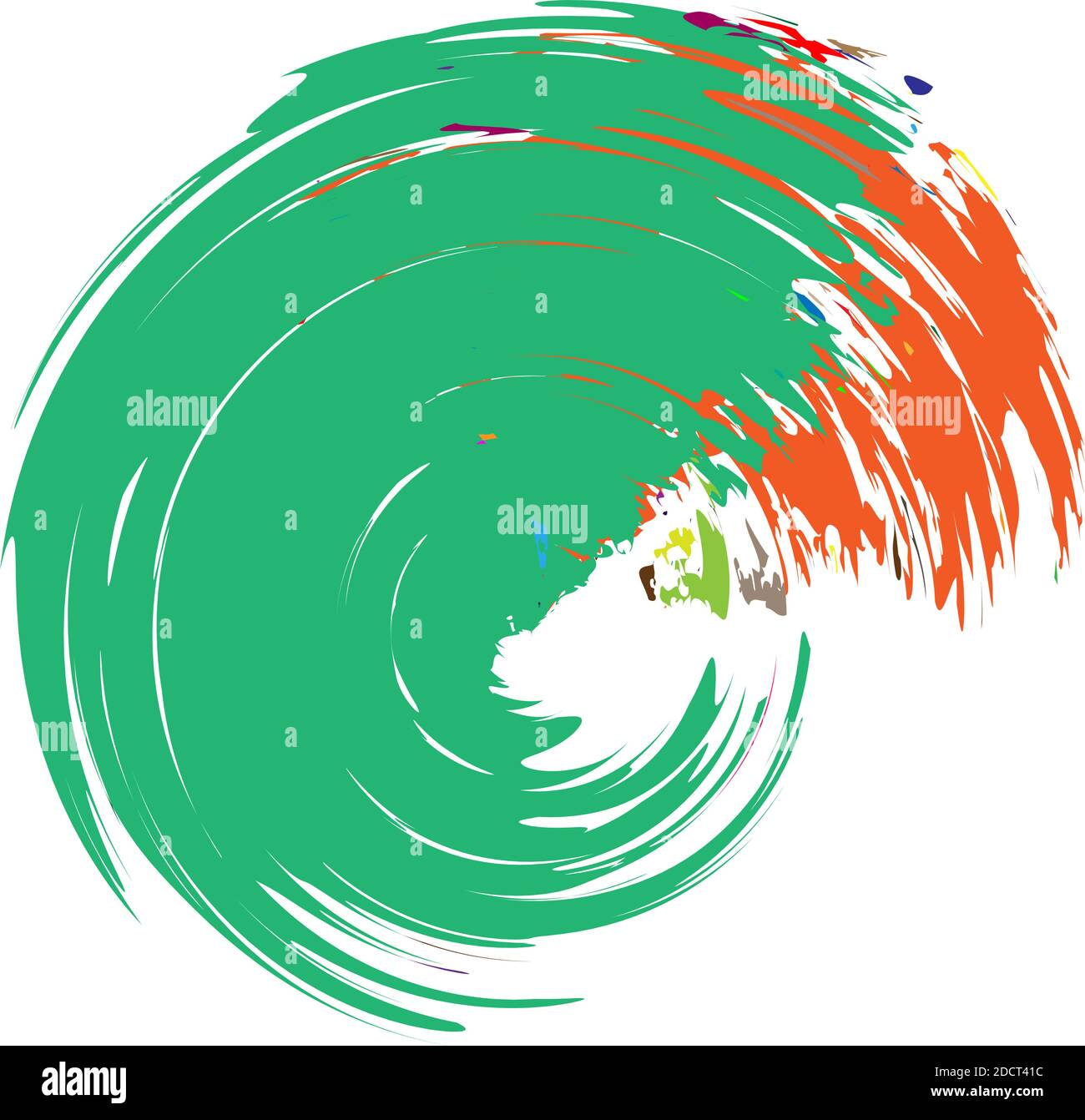 Grungy, textured circle, Grunge effect circular element. Smudge, smear ...