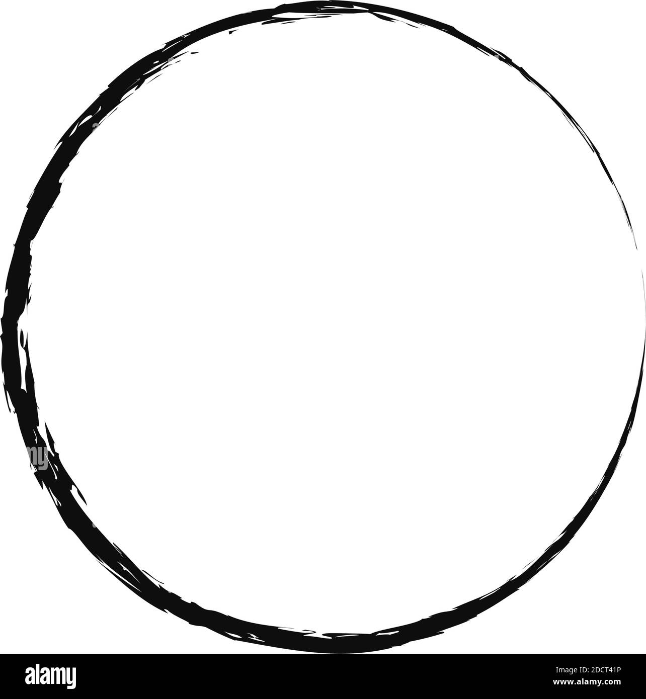 Grungy, textured circle, Grunge effect circular element. Smudge, smear ...