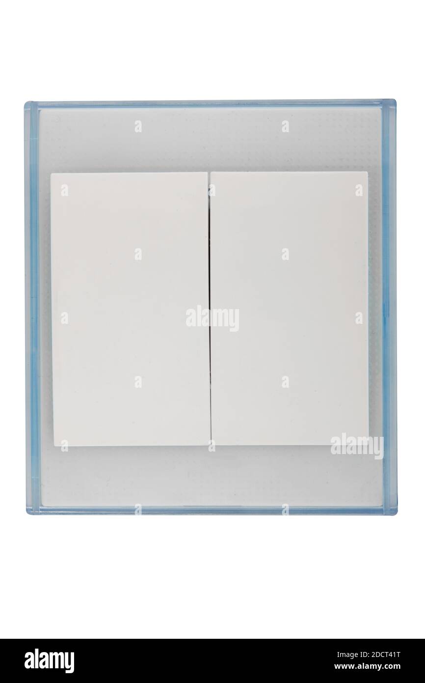 Electric switch isolated on white background Stock Photo - Alamy