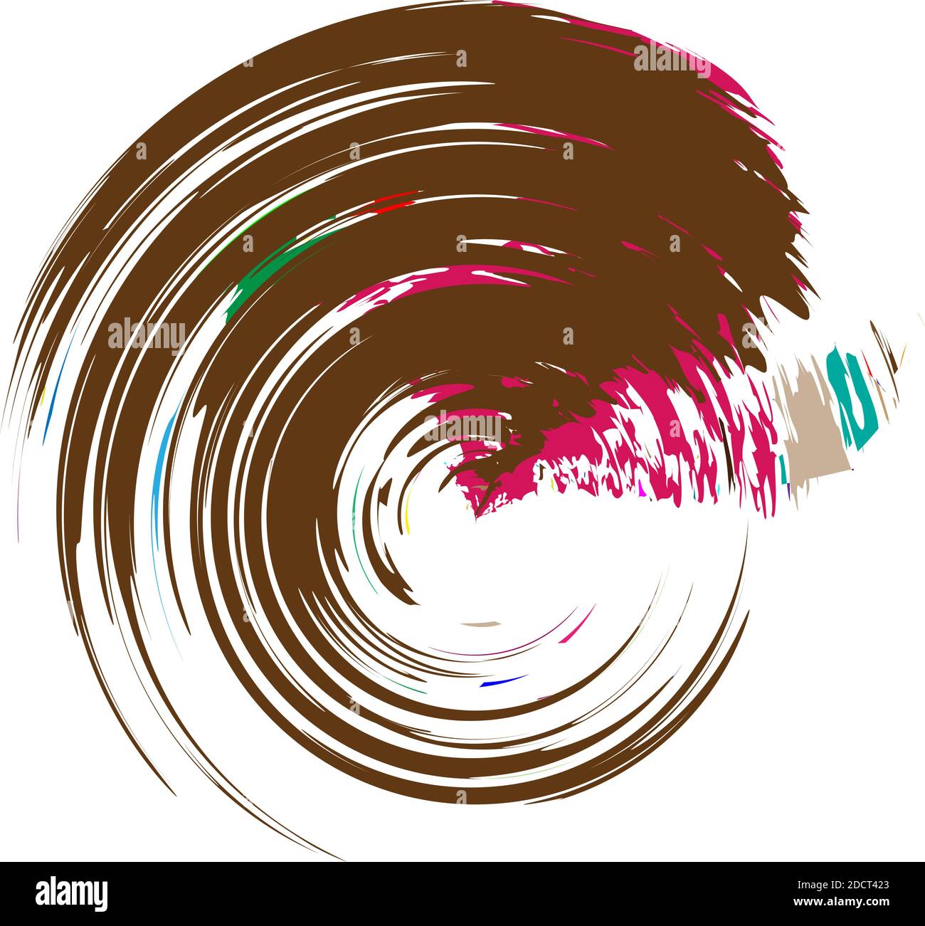 Grungy, textured circle, Grunge effect circular element. Smudge, smear ...