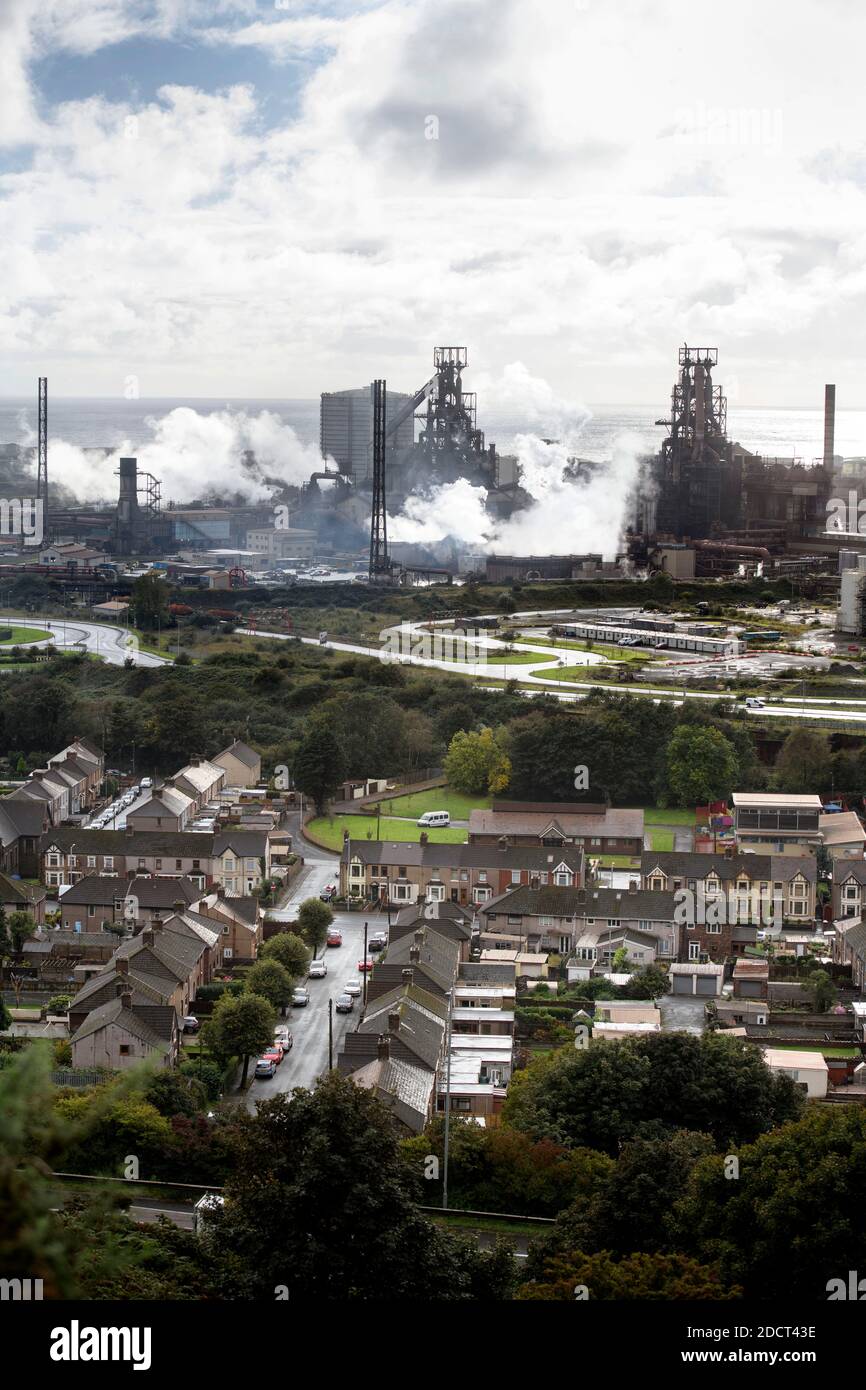 Tata steel port talbot steelworks industry steelworkers at tata steel ...