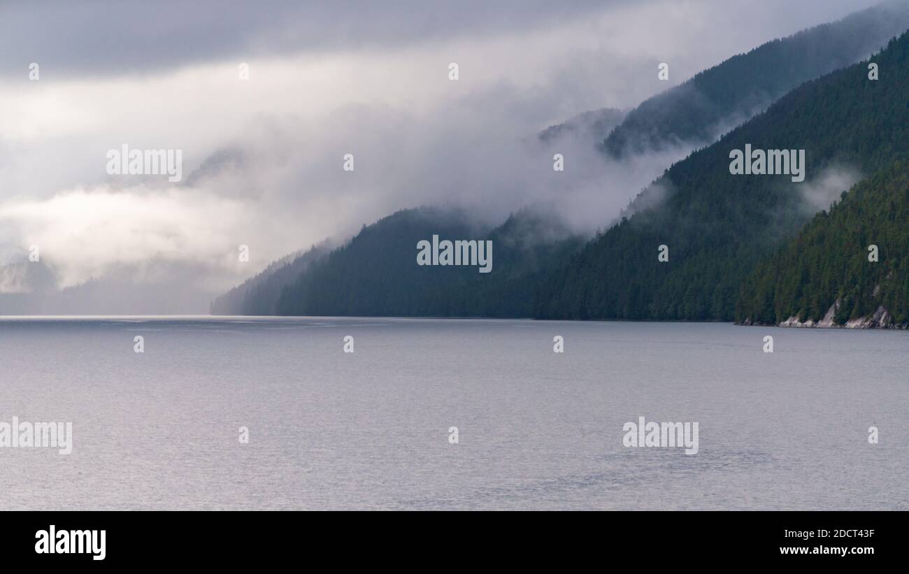 nature views from the cruise ship during the inside passage from Port ...