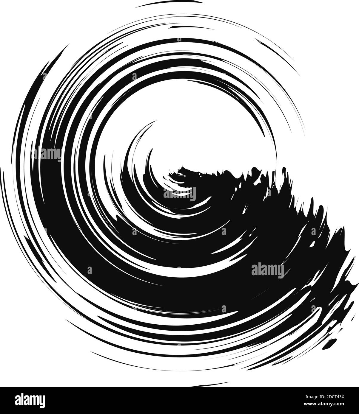 Grungy, textured circle, Grunge effect circular element. Smudge, smear ...