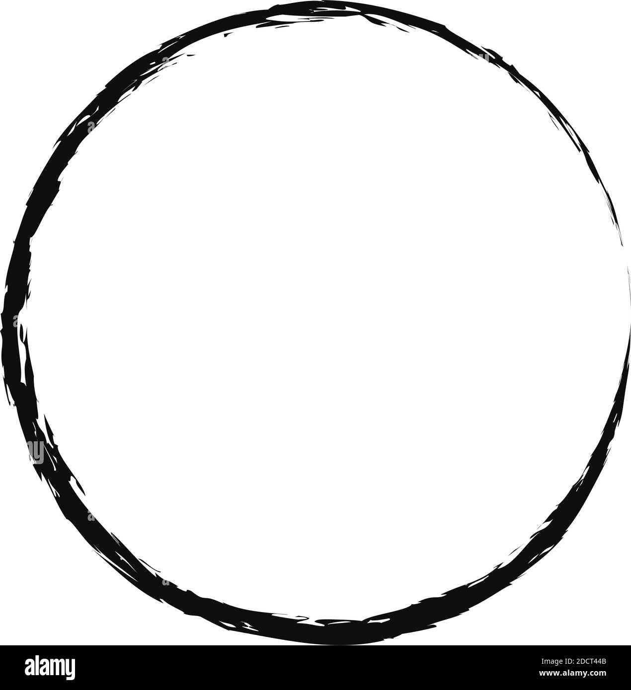 Grungy, textured circle, Grunge effect circular element. Smudge, smear ...