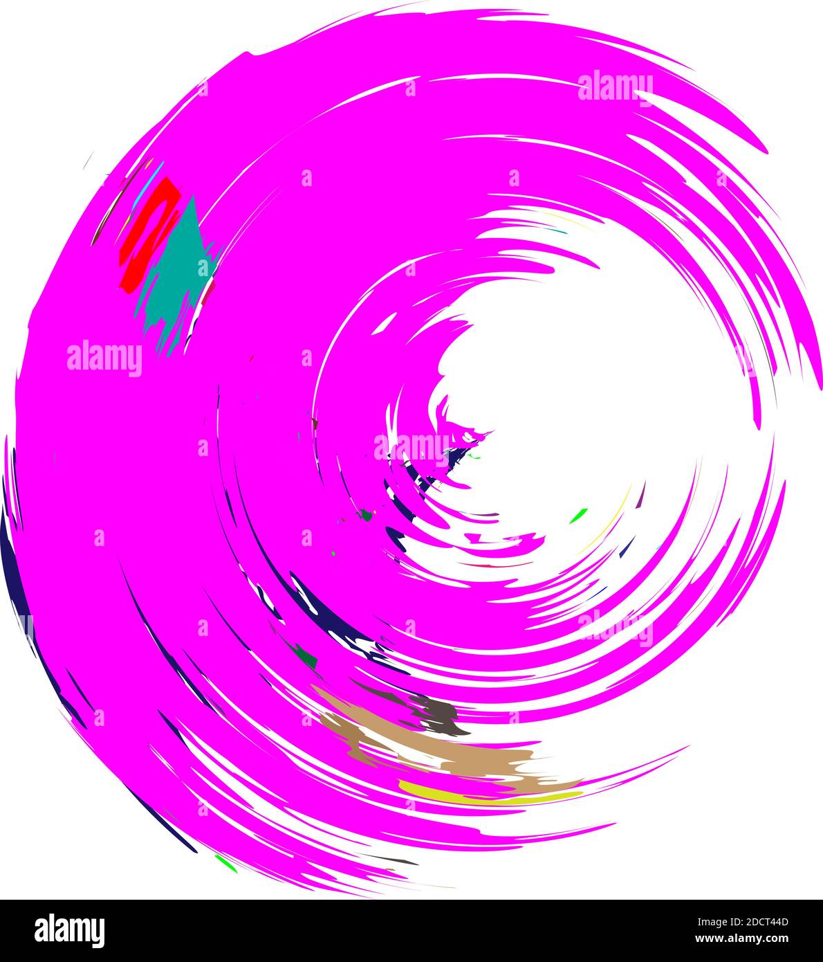 Grungy, textured circle, Grunge effect circular element. Smudge, smear ...