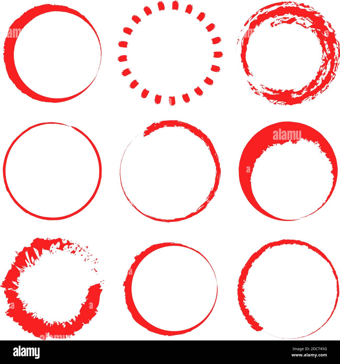 Grungy Circle Blob Blotch Vector Stock Vector Illustration Clip Art