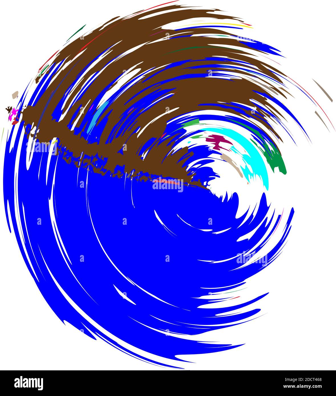 Grungy, textured circle, Grunge effect circular element. Smudge, smear ...