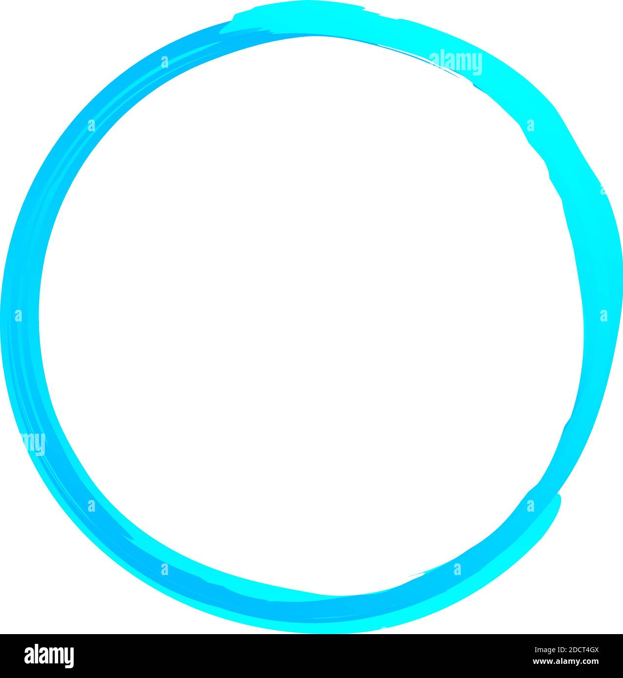 Blue Circle Frame Clip Art