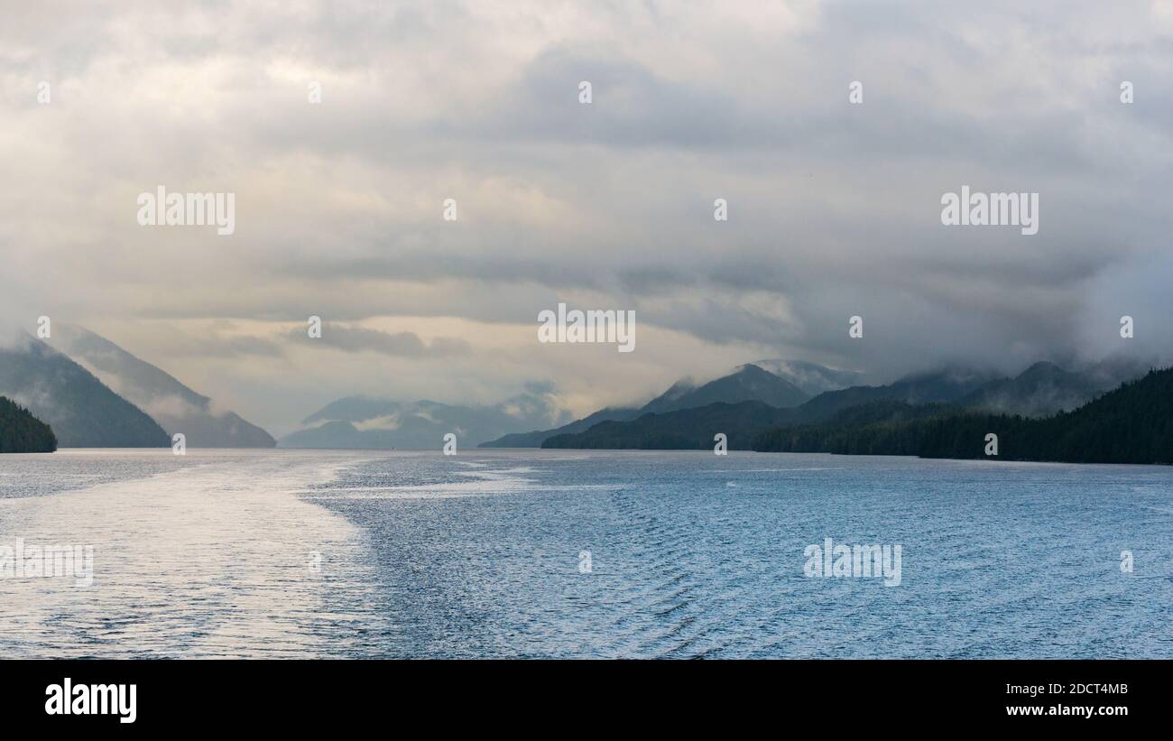 nature views from the cruise ship during the inside passage from Port ...