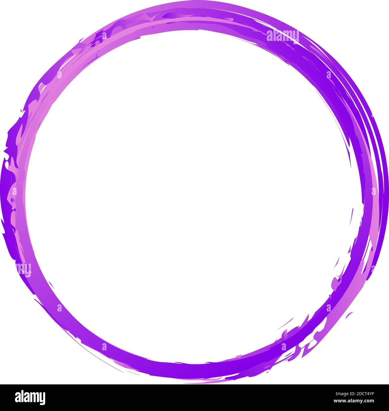 Purple, violet grungy, grunge paintbrush, paint stroke circle, ring ...