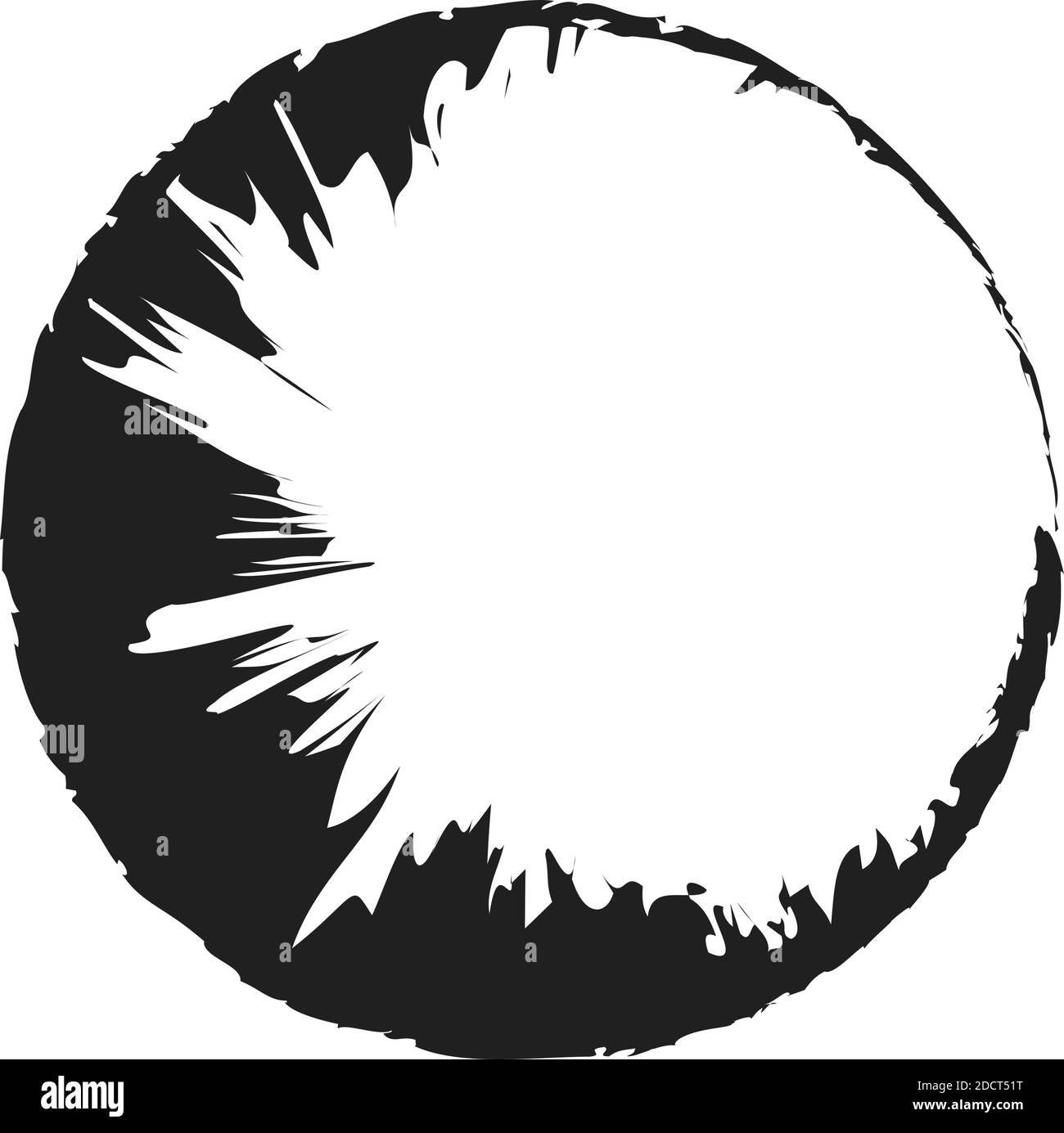 Grungy Circle Blob Blotch Vector Stock Vector Illustration Clip Art