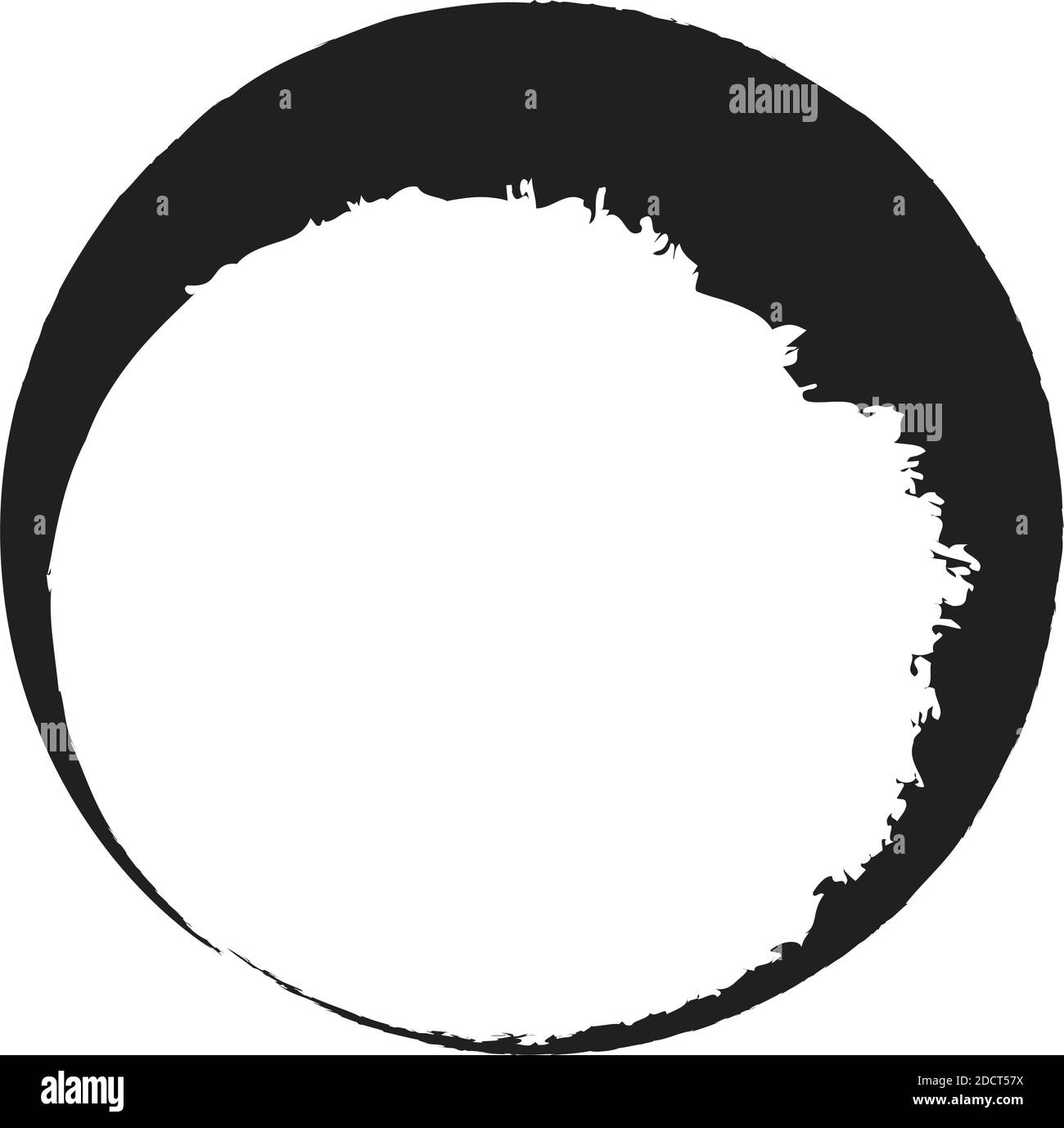Grungy Circle Blob Blotch Vector Stock Vector Illustration Clip Art