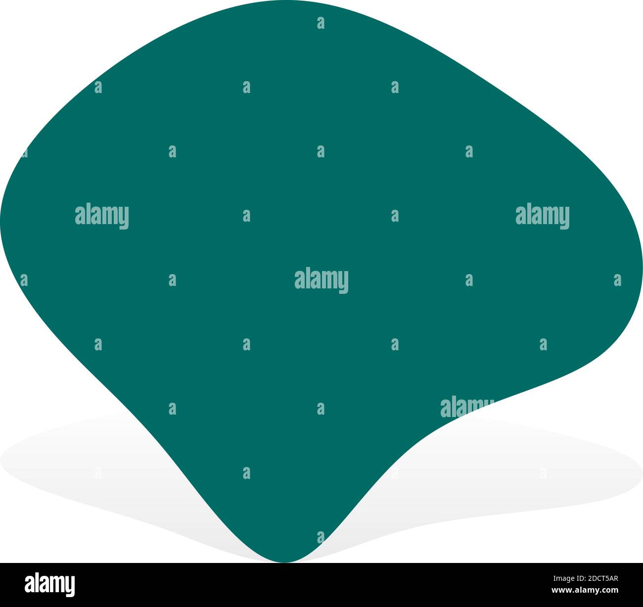 Random blotch, inkblot. Pebble, stone silhouette. Organic blob, blot ...