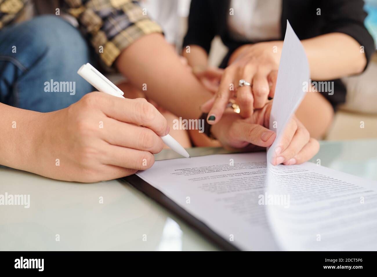 Sign here please Stock Photo - Alamy