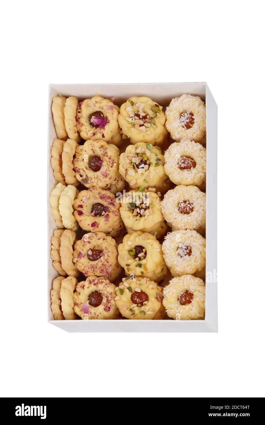 Traditional Iranian sweets on a white background Stock Photo - Alamy