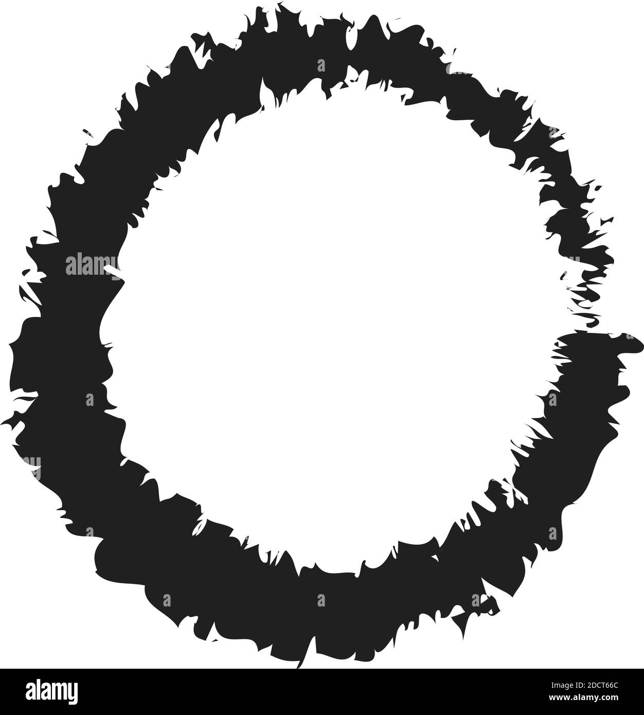 Grungy Circle Blob Blotch Vector Stock Vector Illustration Clip Art Graphics Stock Vector