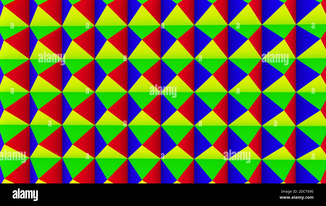 3d rendering Abstract colorful background triangles Stock Photo - Alamy