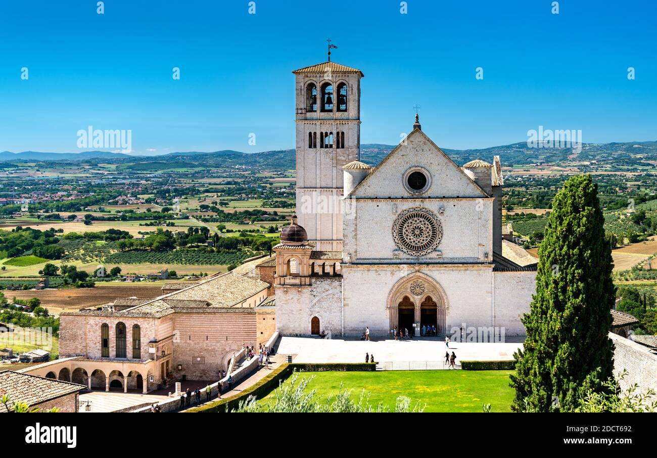 Basilica of Saint Francis of Assisi in Italy Stock Photo - Alamy