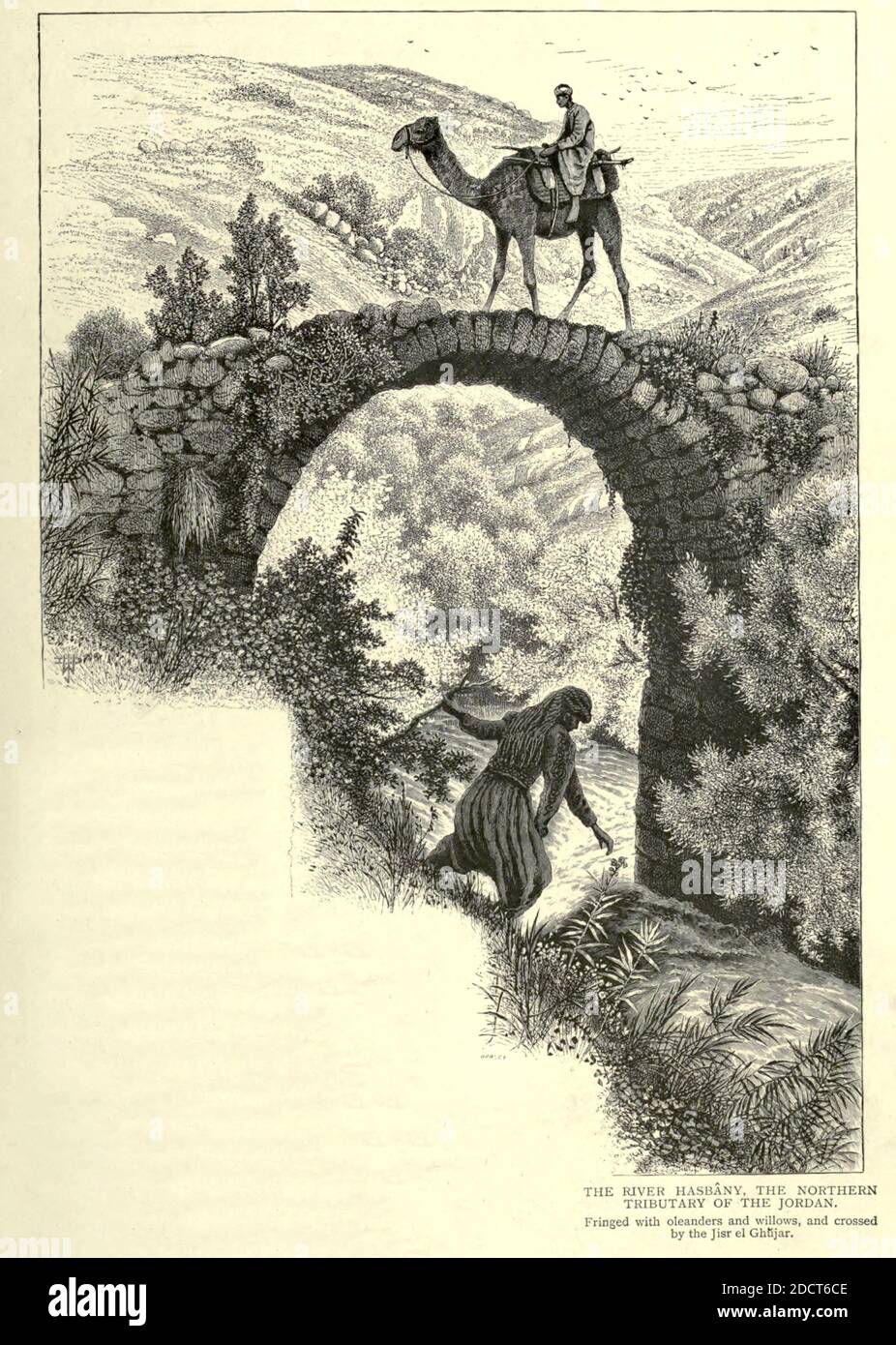 Engraving on Wood of The River Hasbany [Hasbani], the northern ...