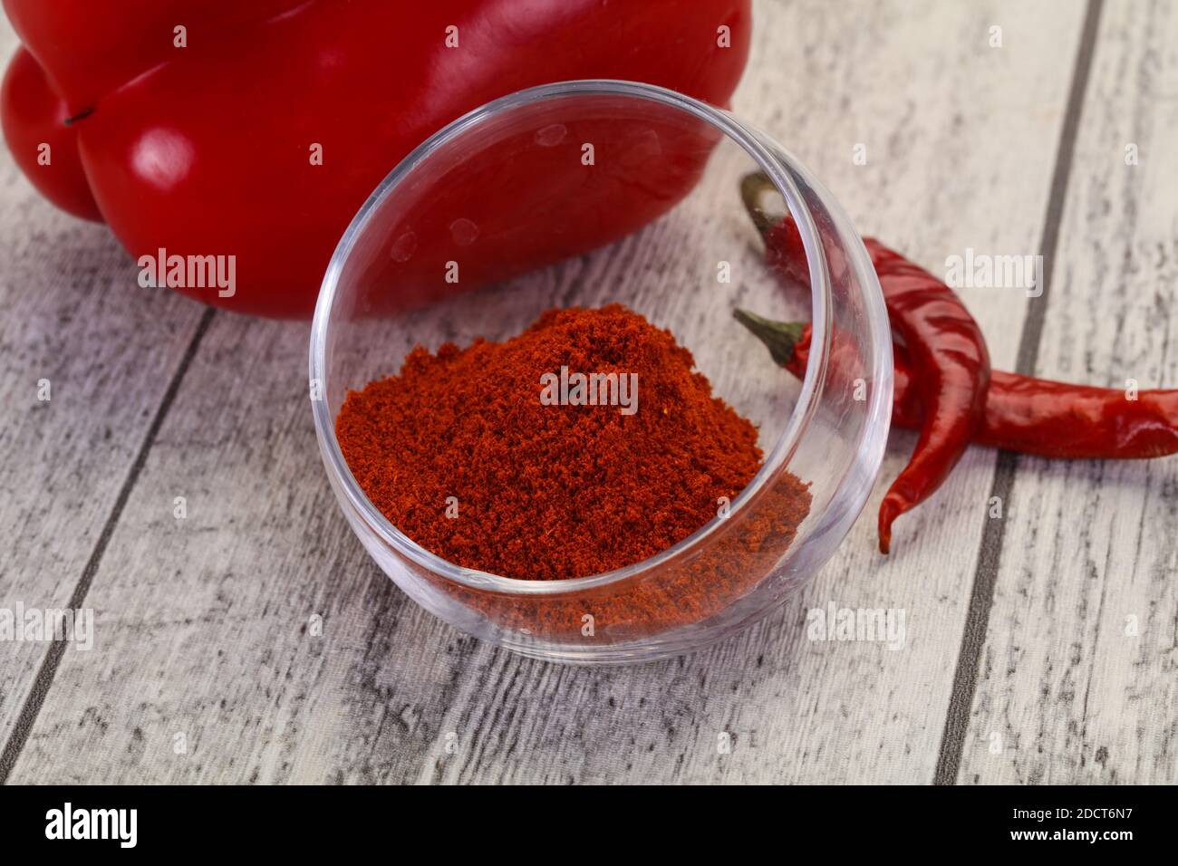 Sweet Paprika powder in the bowl Stock Photo - Alamy