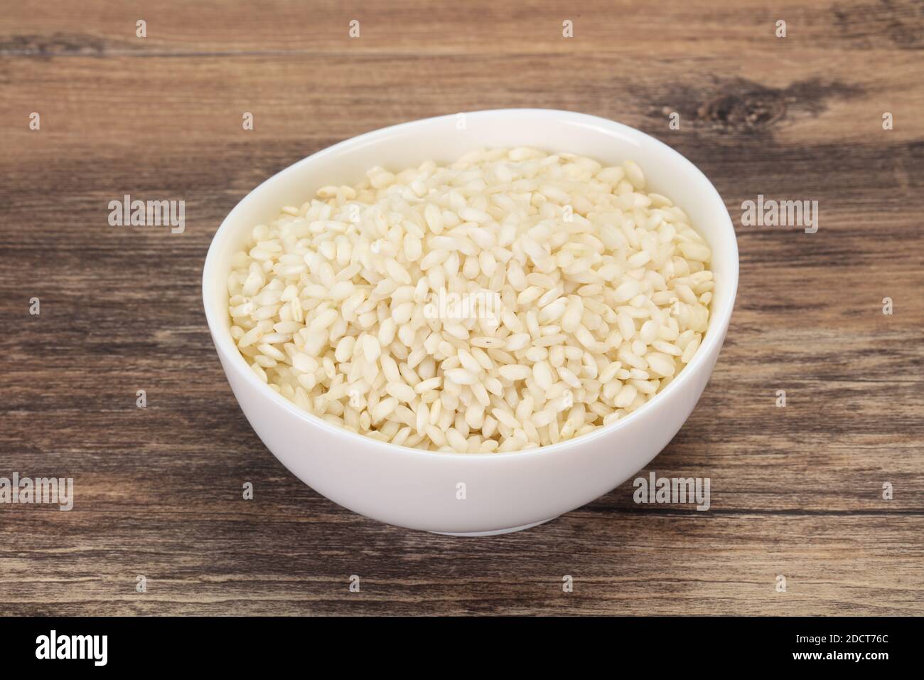 Raw Arborio rice for Italian risotto Stock Photo - Alamy