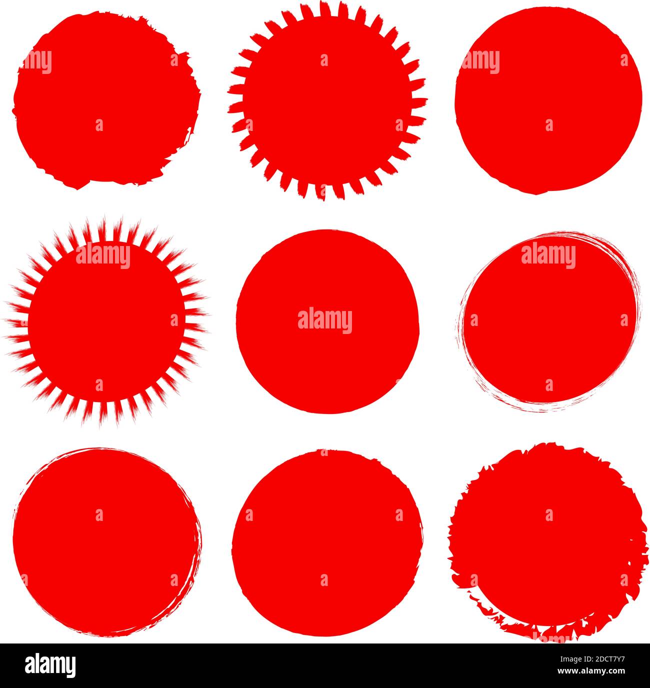 Grungy Circle Blob Blotch Vector Stock Vector Illustration Clip Art