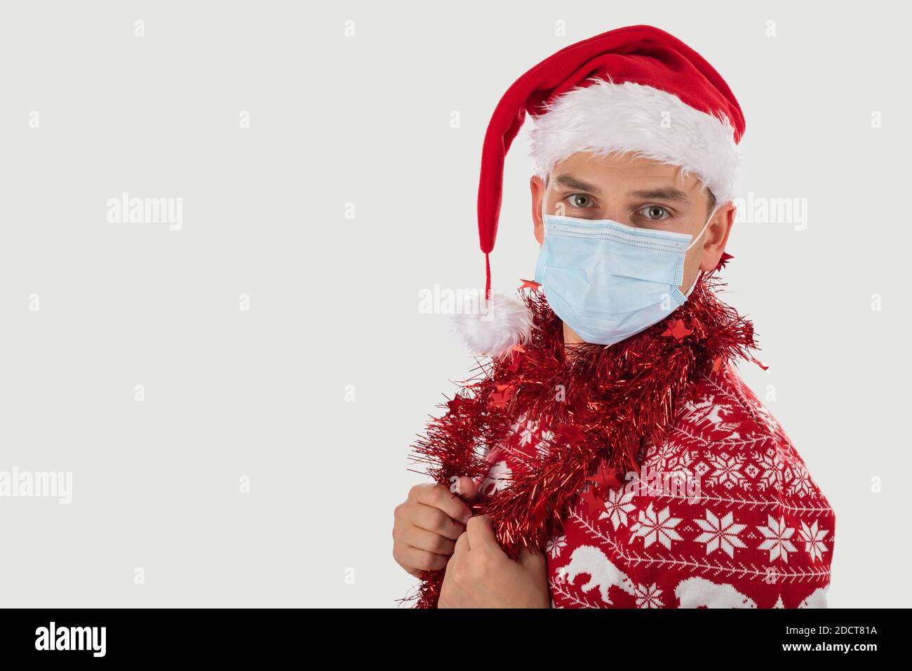 Handsome man dressed santa claus hi-res stock photography and images ...