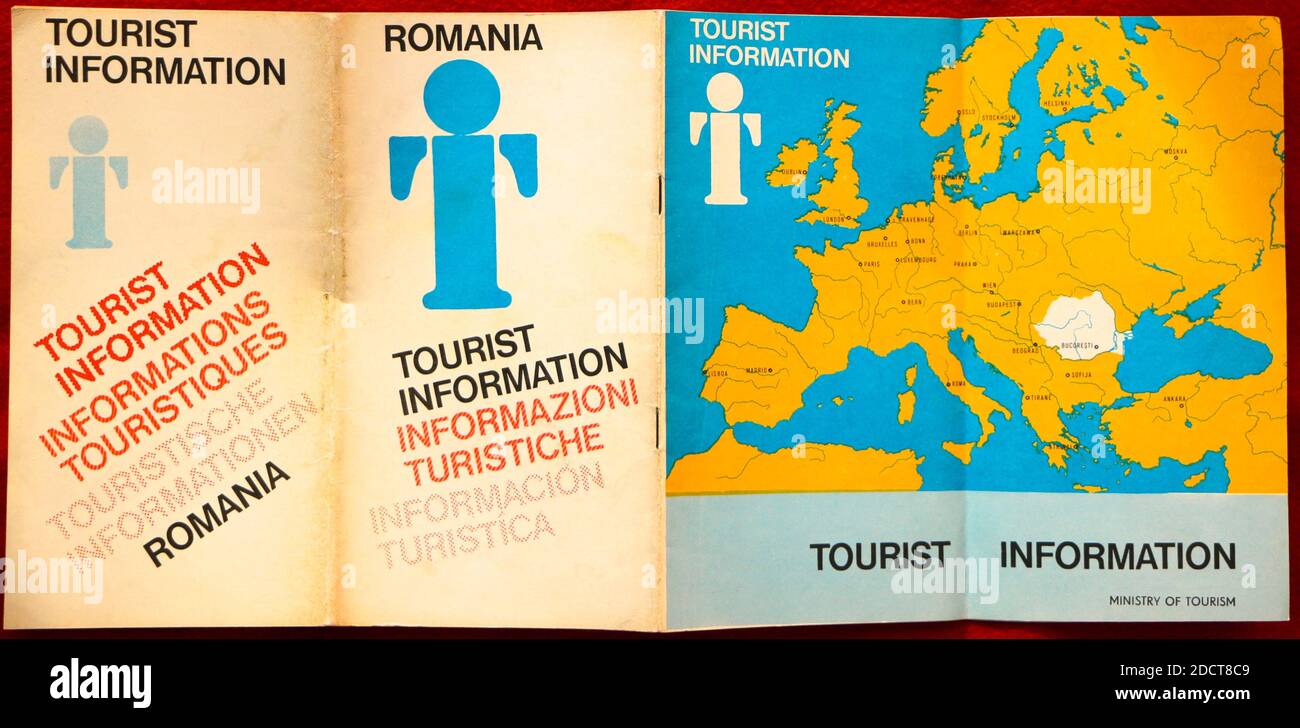 Photo of a Tourist information fold out leaflet from the ministry of ...