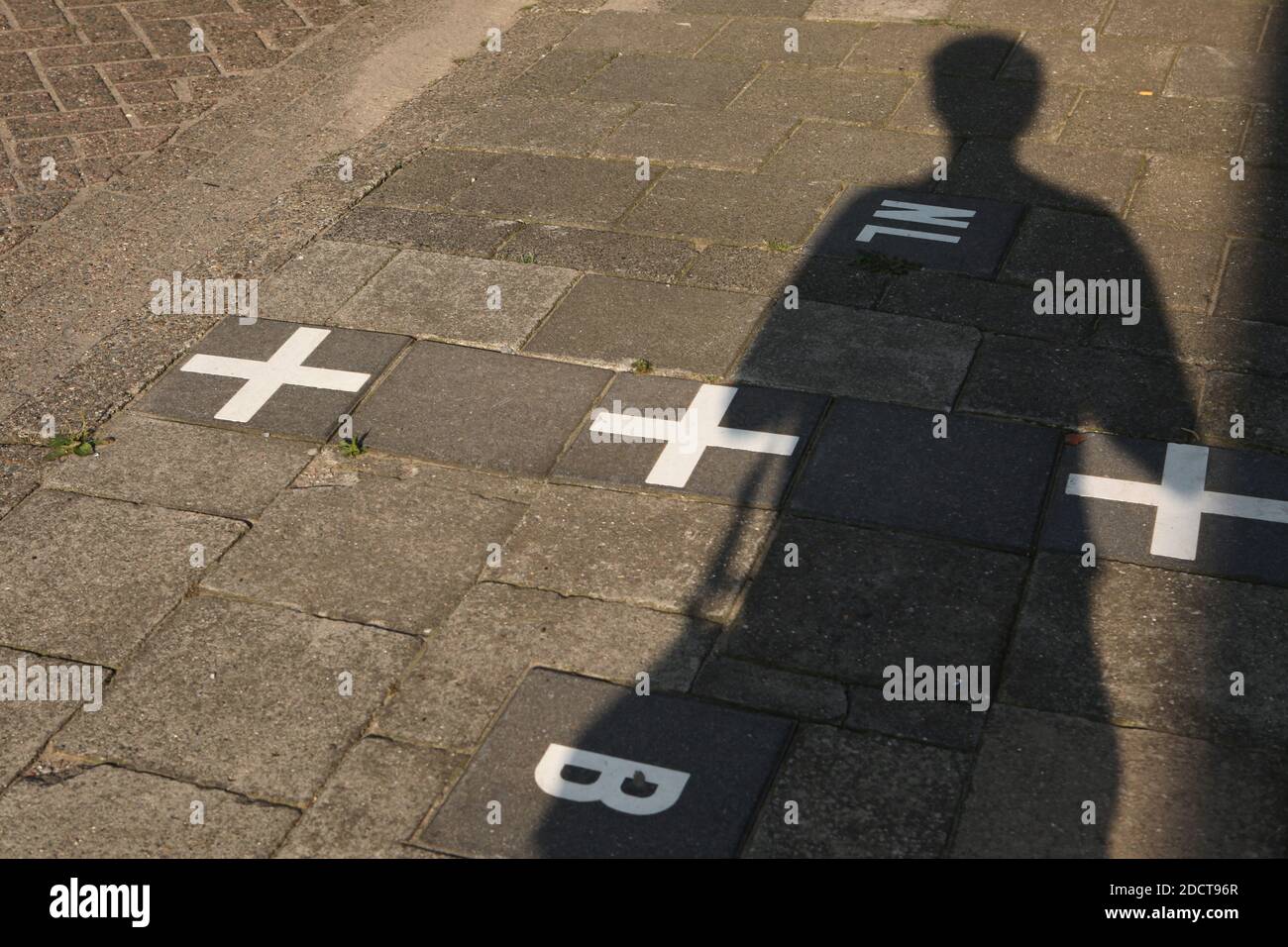 Human shadow falls on the complicated borderline between Belgium and ...