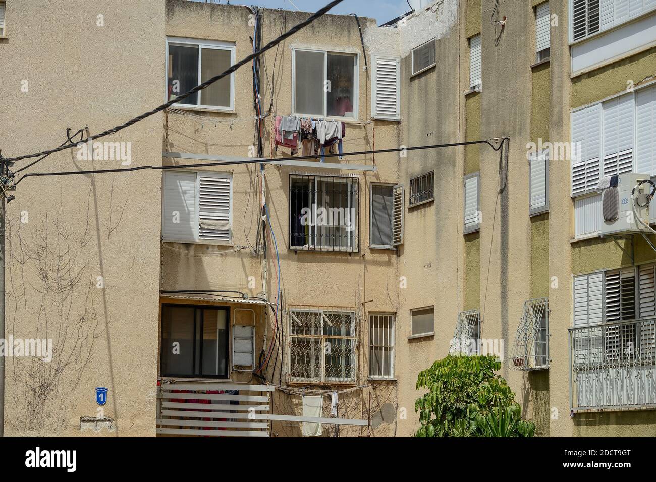 Israel. Tel Aviv. 15 APRIL 2015. View of city streets and city life ...