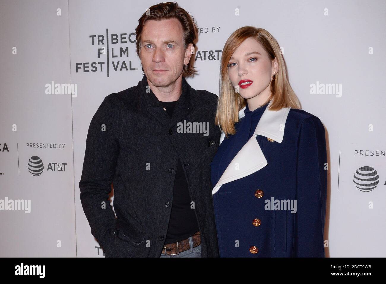 Ewan McGregor and Lea Seydoux attending the premiere of the movie Zoe ...