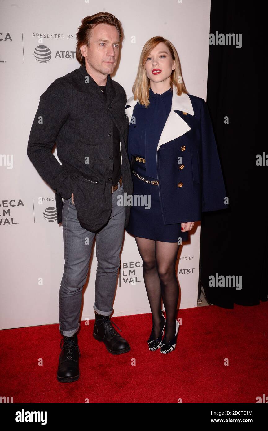 Ewan McGregor and Lea Seydoux attending the premiere of the movie Zoe ...