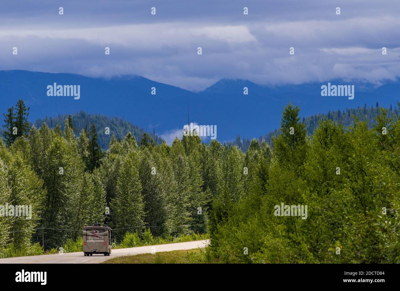 landscape shot over the route Prince George to Jasper, Canada Stock ...