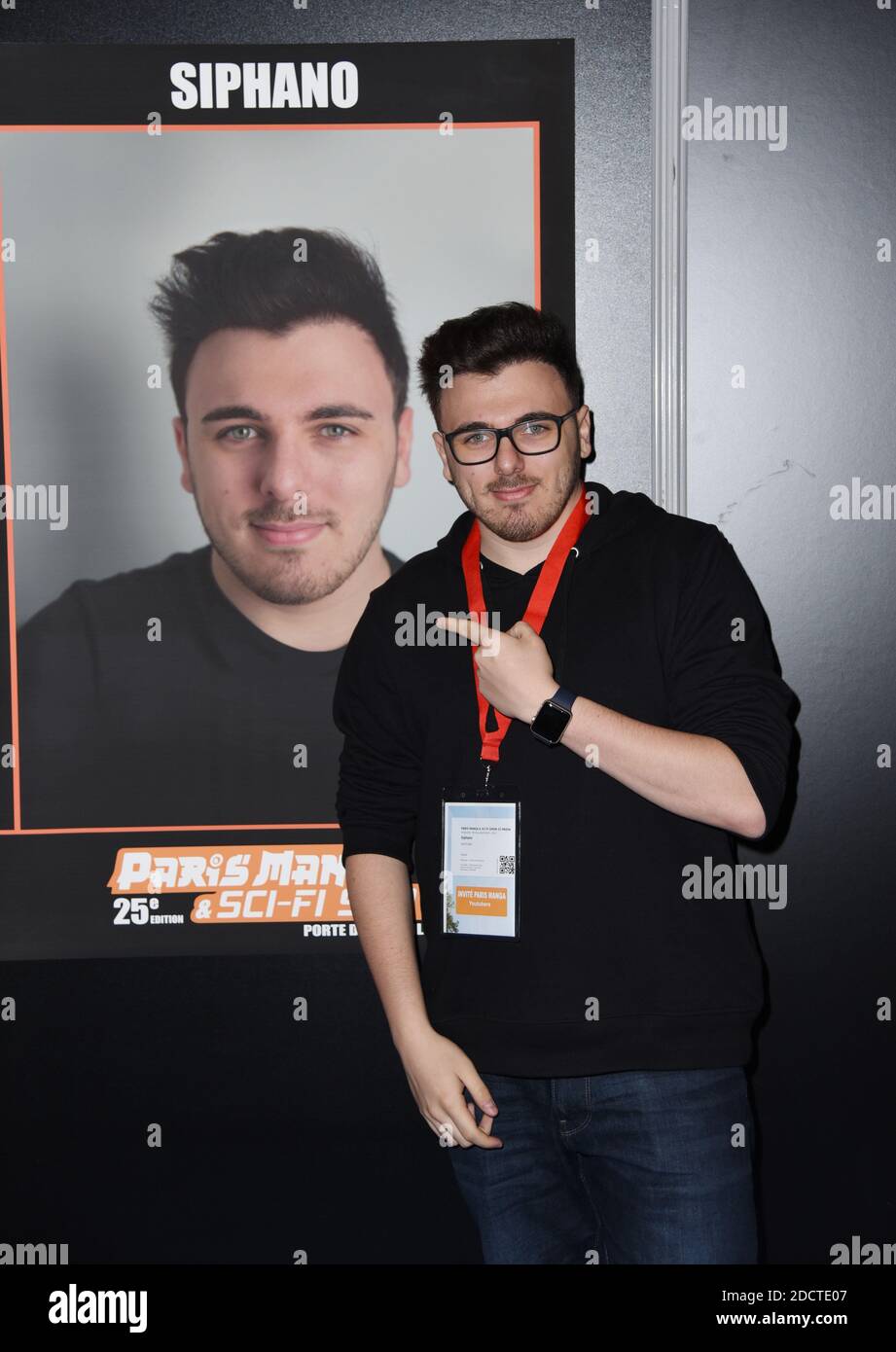 French video maker, Youtuber Siphano attending the 25th Paris Manga and ...