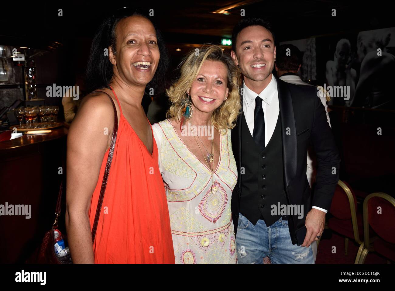 Maxime Dereymez, Fiona Gelin, Vincent Mc Doom assistent a la soirée de ...