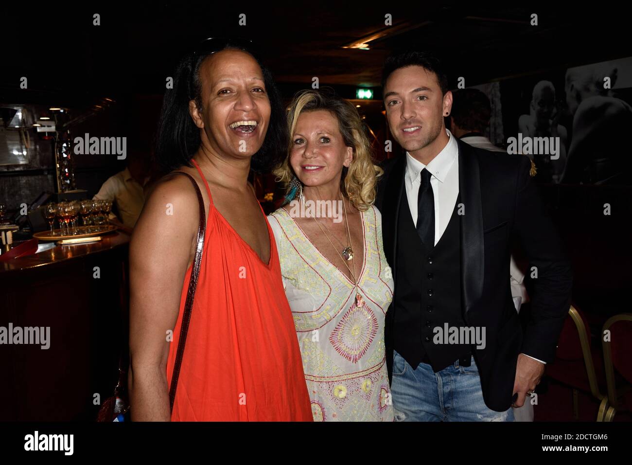 Maxime Dereymez, Fiona Gelin, Vincent Mc Doom assistent a la soirée de ...