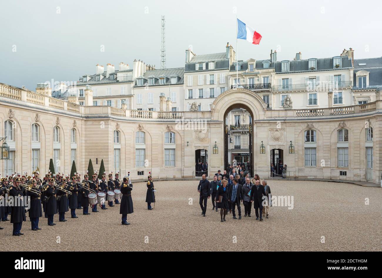 French government arriving at Elysee Palace for the first weekly ...