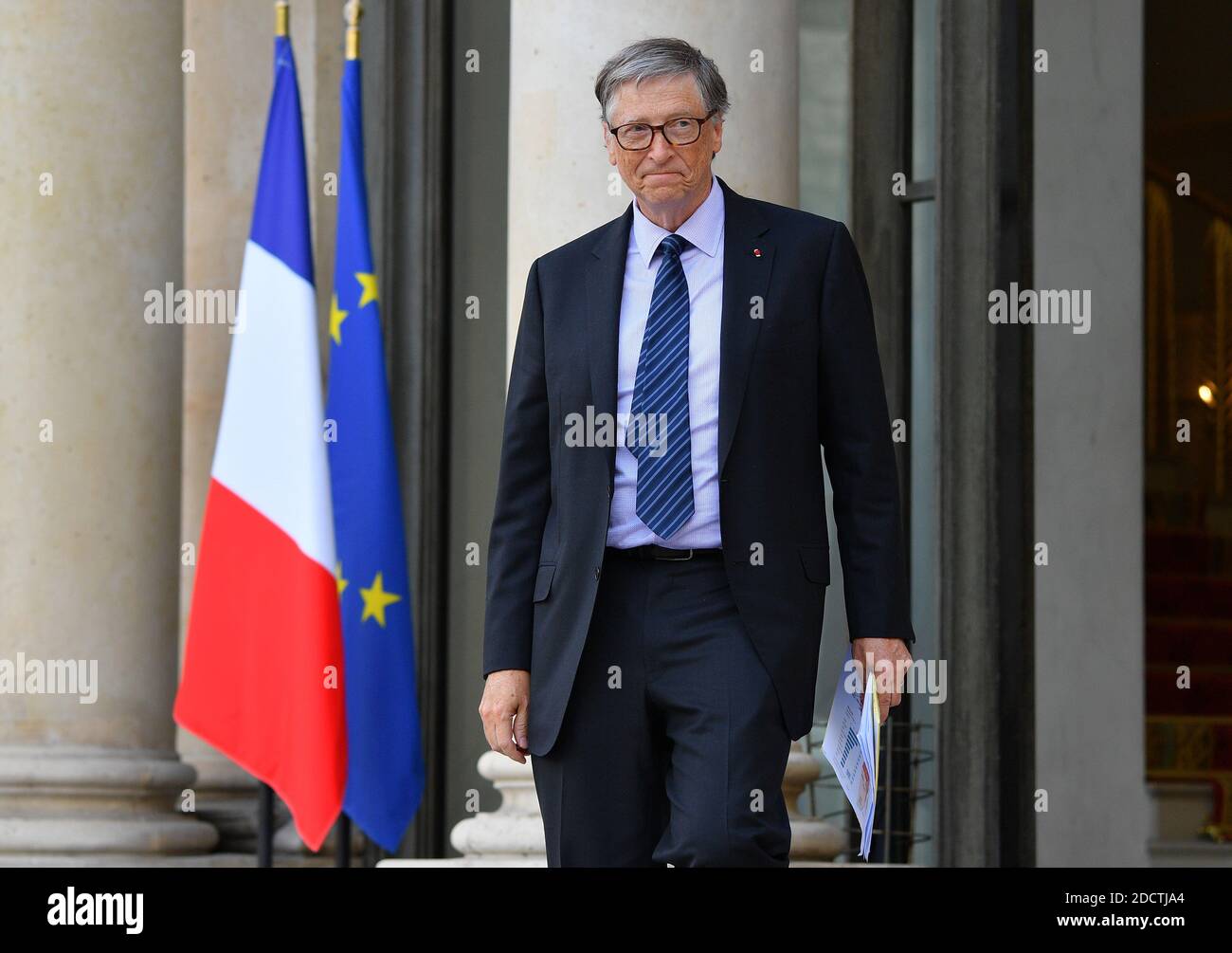 Microsoft founder and billionaire philanthropist Bill Gates leaves the ...